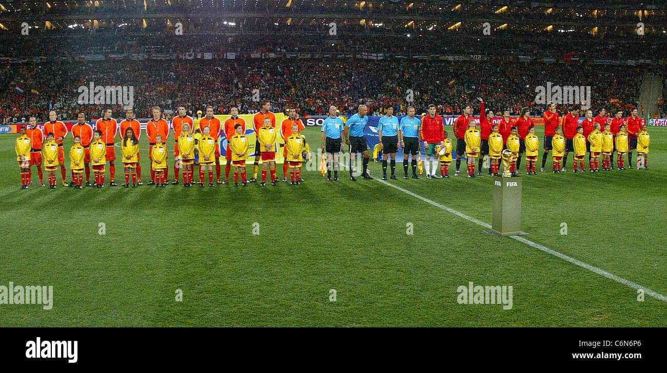 Spain and the Netherlands The 2010 Fifa World Cup Final between Spain ...