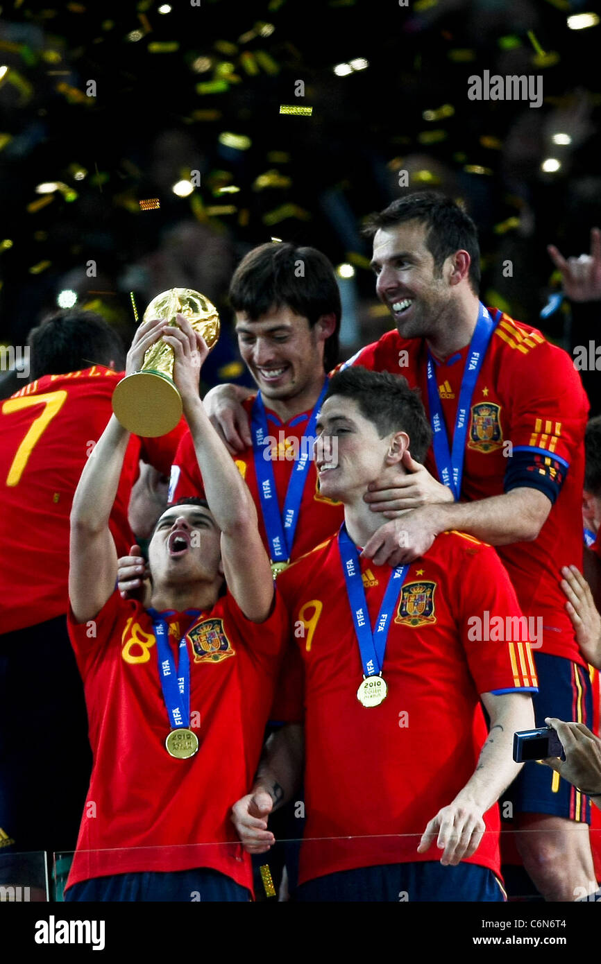 The Spanish team The 2010 Fifa World Cup Final between Spain and the ...