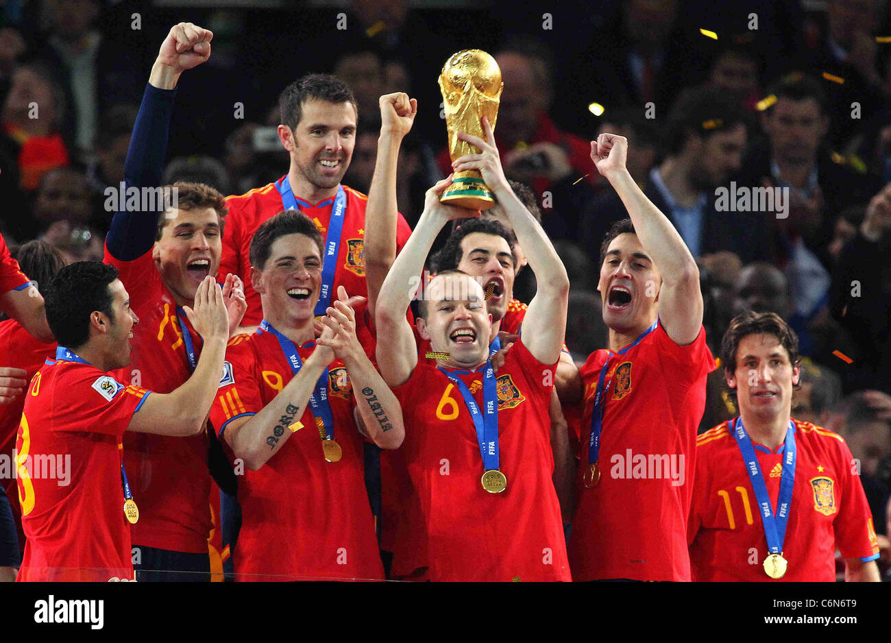 Iniesta lifts the World Cup The 2010 Fifa World Cup Final between Spain ...