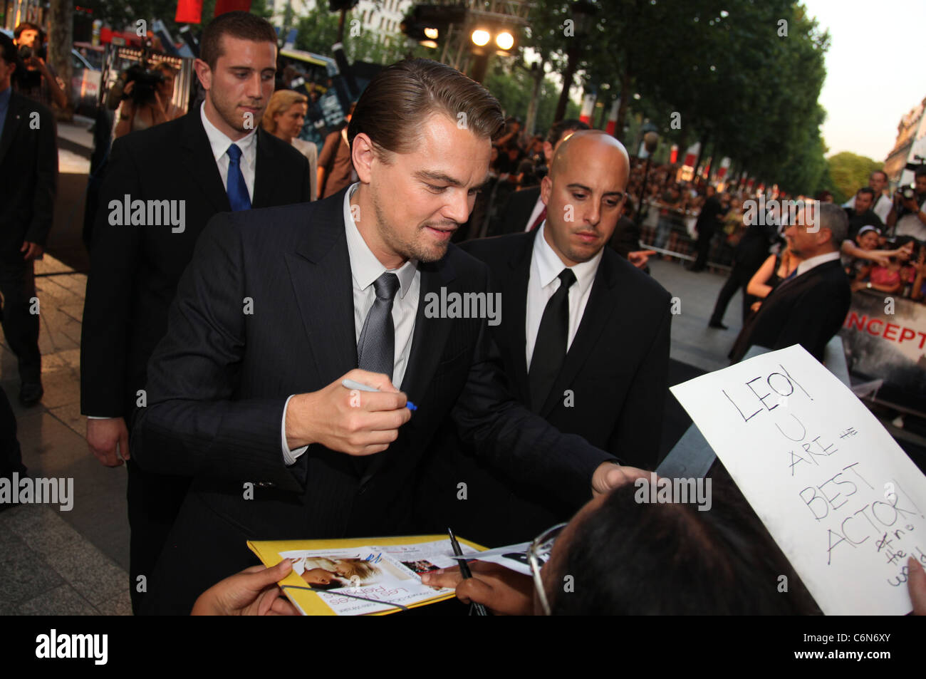 Leonardo DiCaprio The French premiere of 'Inception' at Gaumont Champs ...