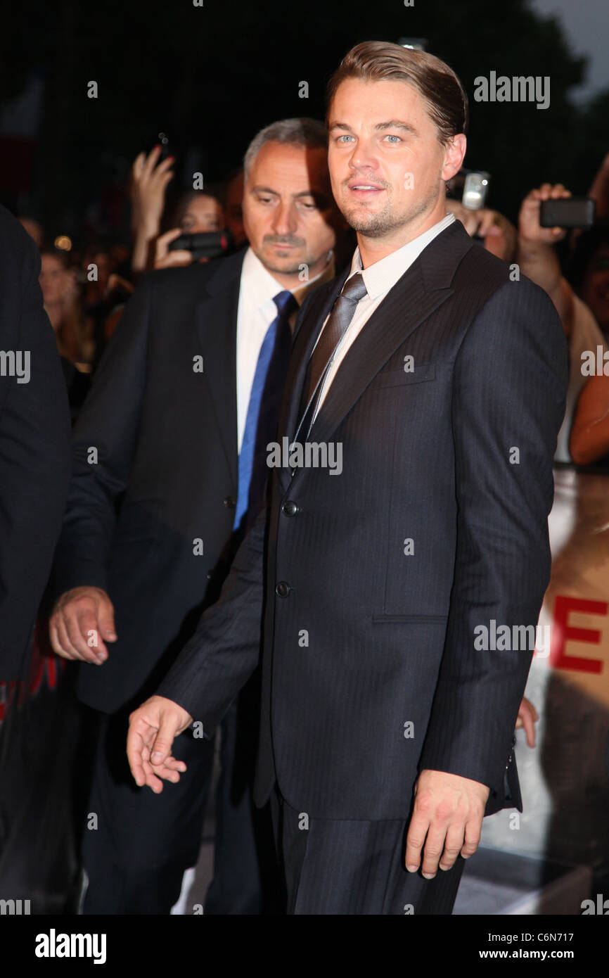 Leonardo DiCaprio The French premiere of 'Inception' at Gaumont Champs ...