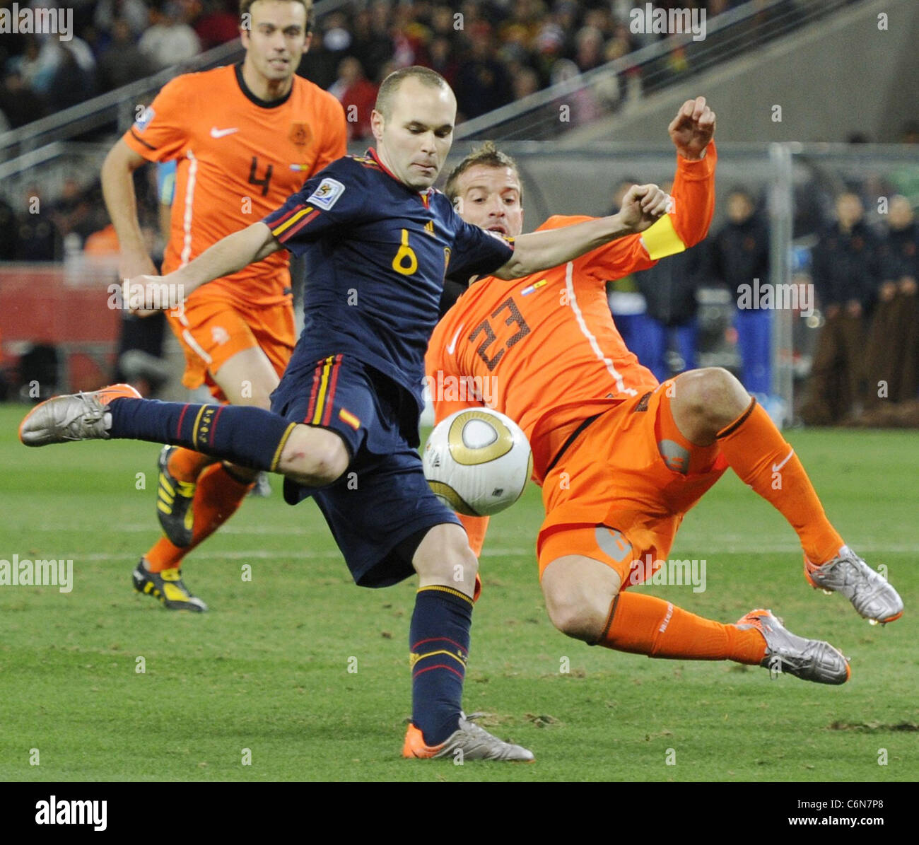 Spain midfielder Andres Iniesta The 2010 Fifa World Cup Final between ...