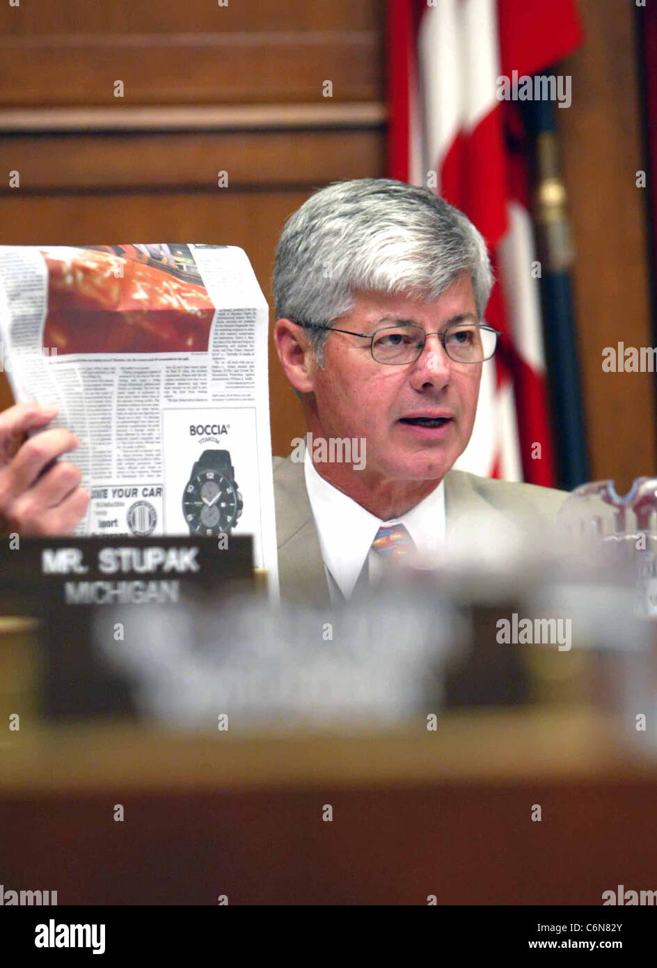 Congressman Bart Stupak The House Energy & Commerce Committee hearing ...