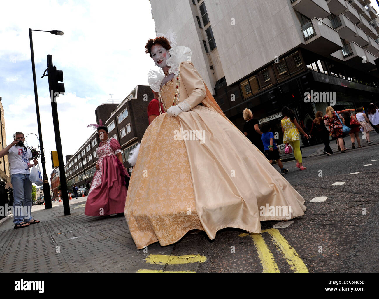 Atmosphere Pride London 2010 held in Central London. London, England ...