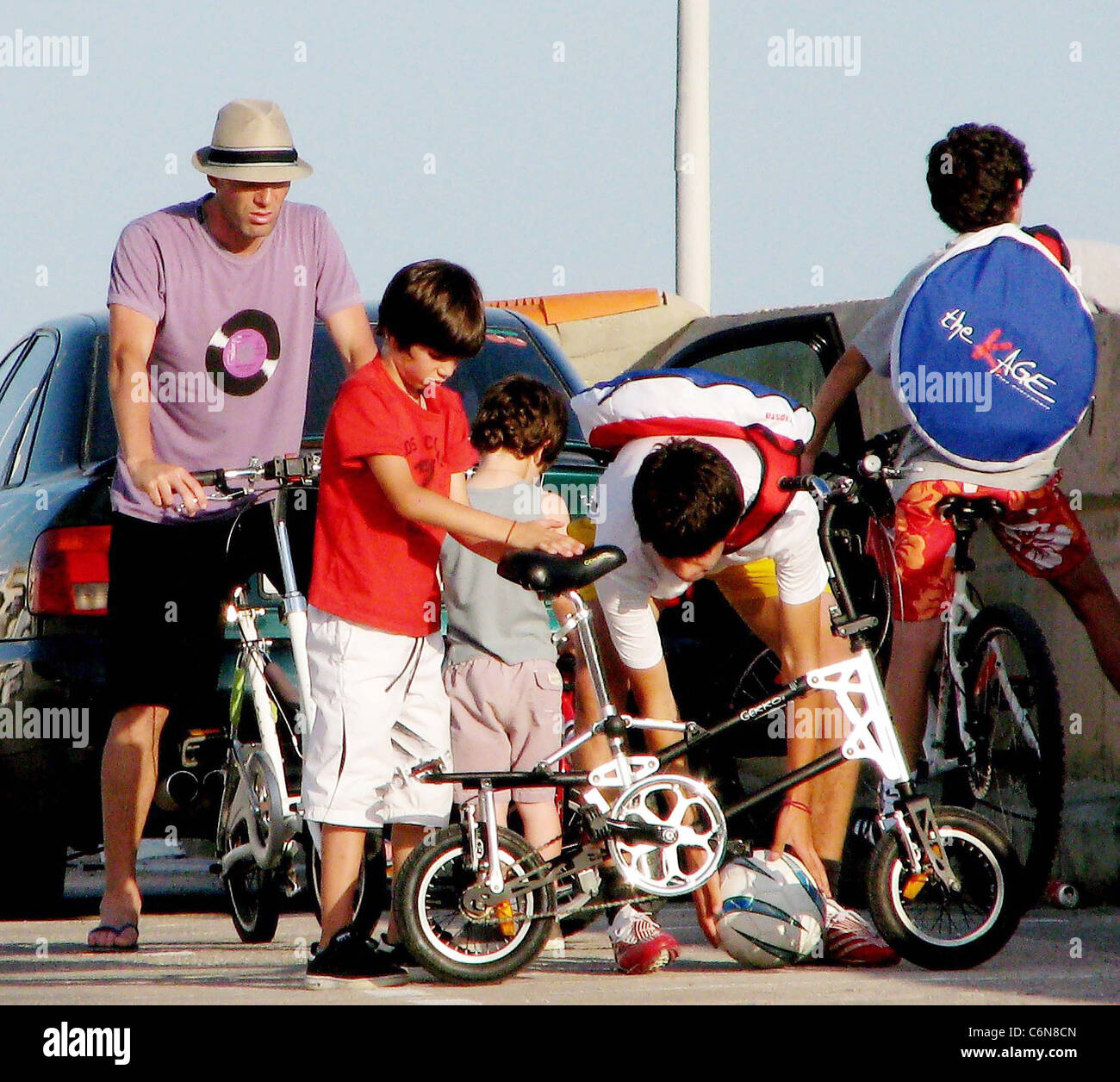 Zinedine Zidane on holiday with his wife Veronique and their four sons ...