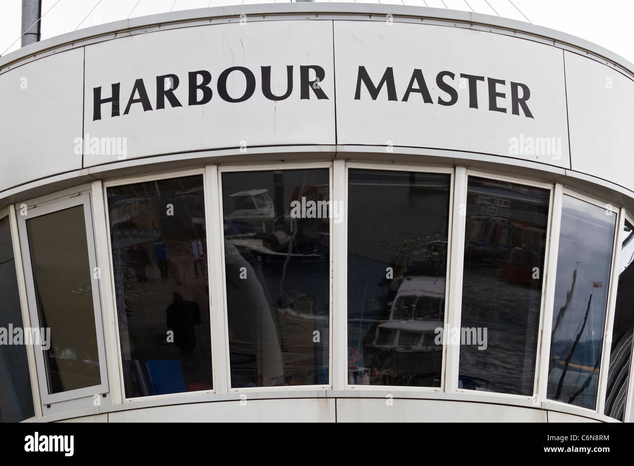 Harbour Masters control tower in Torquay Stock Photo - Alamy