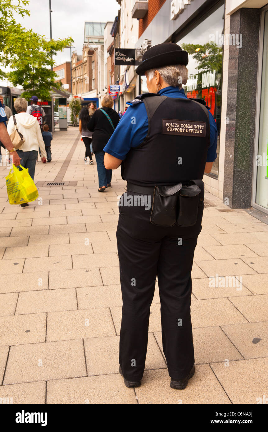 A Police Community Support Officer in Norwich , Norfolk , England ...