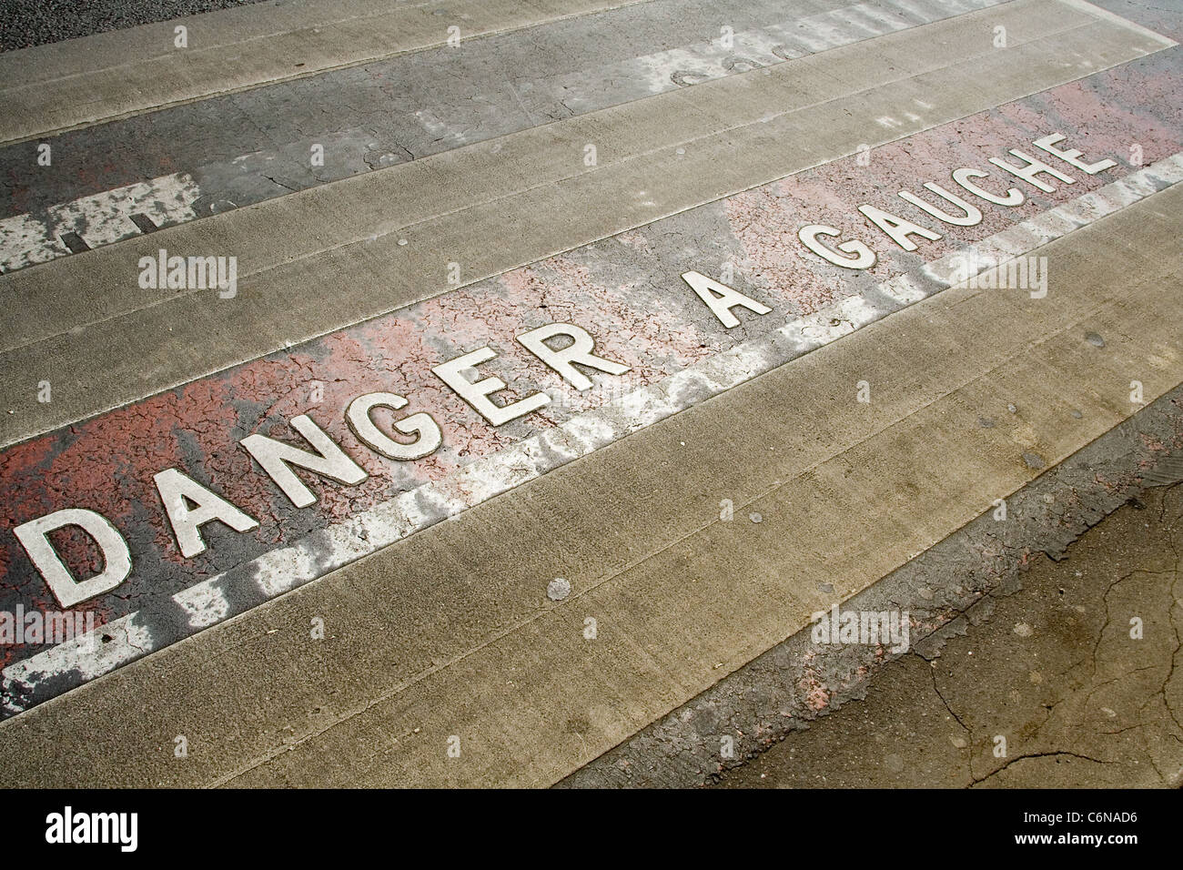 Danger from the left Stock Photo - Alamy