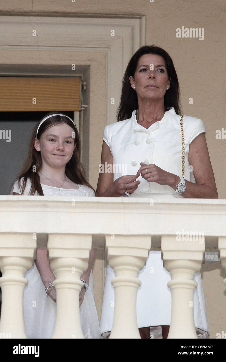 Princess Caroline and her daughter Alexandra of Hannover attending the ...