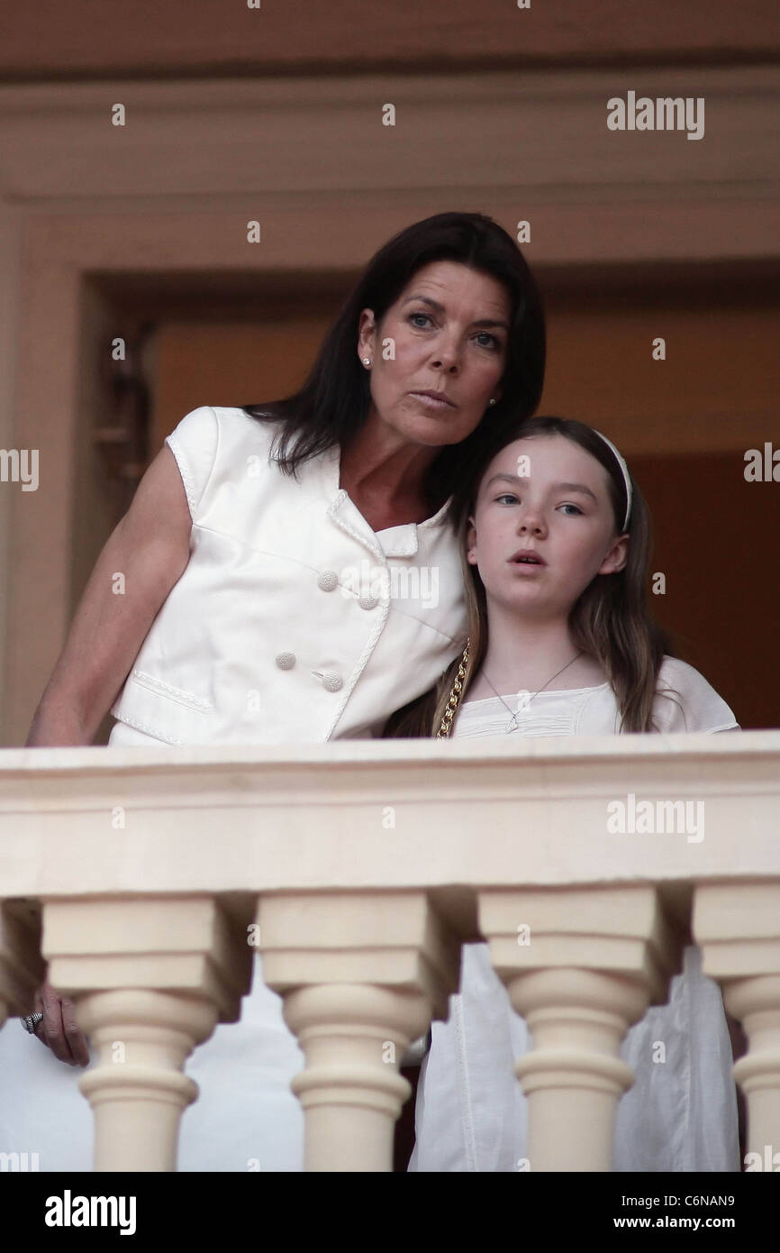 Princess Caroline and her daughter Alexandra of Hannover attending the ...