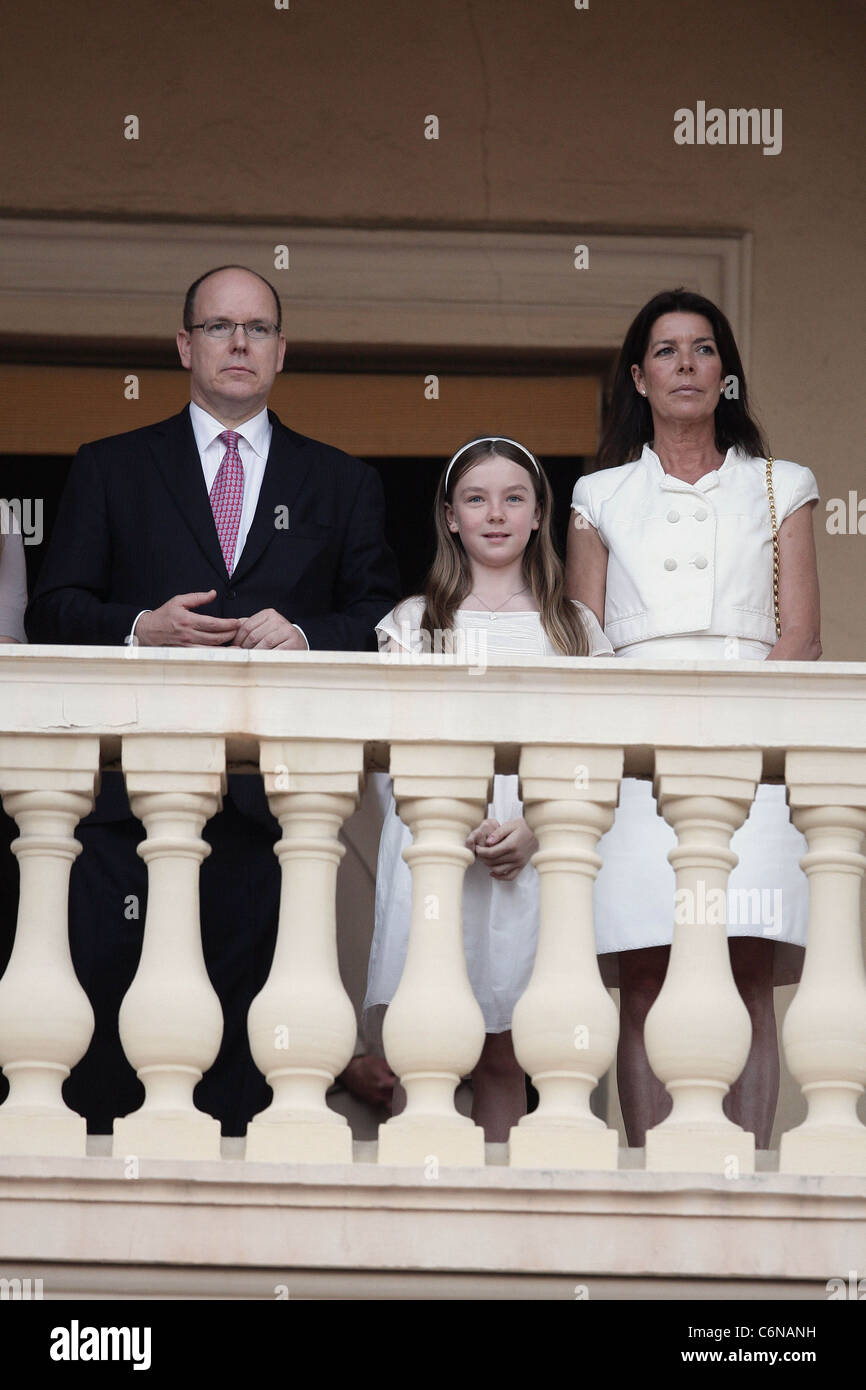 Princess Albert II of Monaco, Princess Caroline and her daughter ...