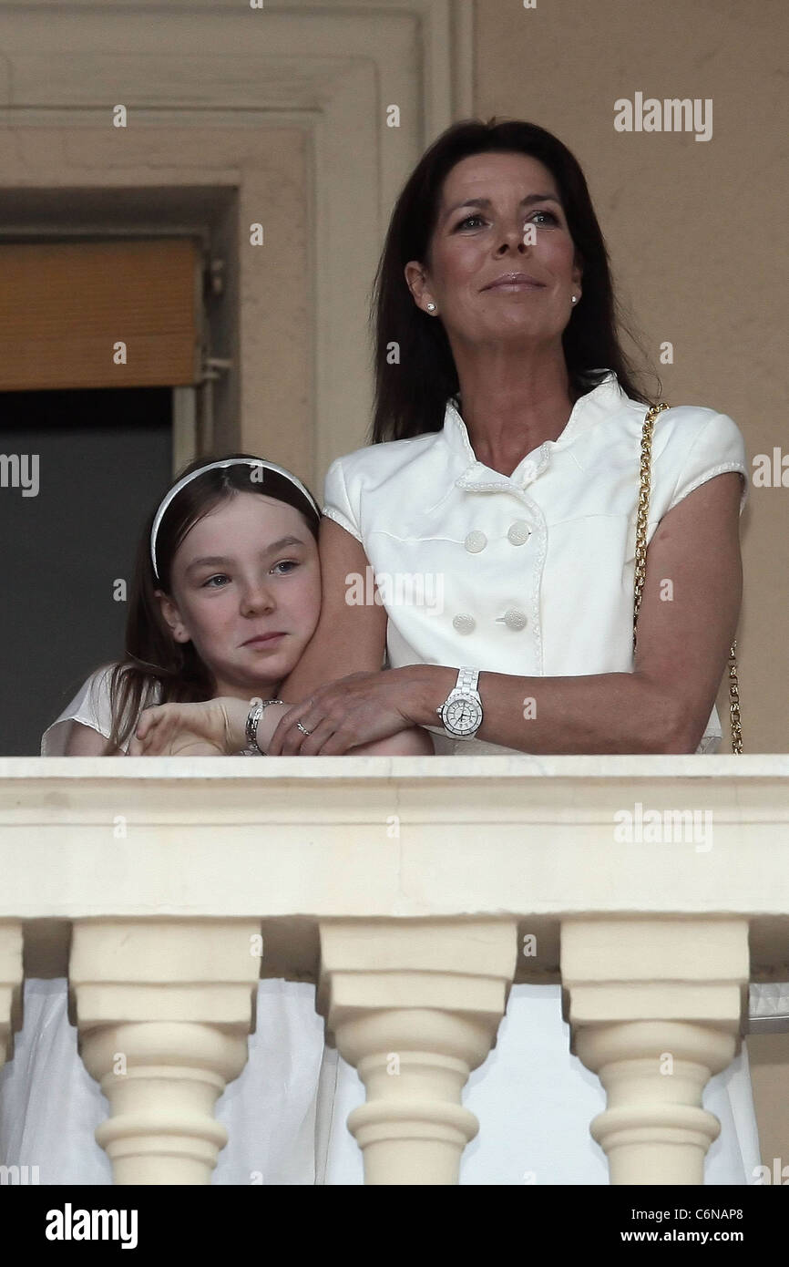 Princess Caroline and her daughter Alexandra of Hannover attending the ...