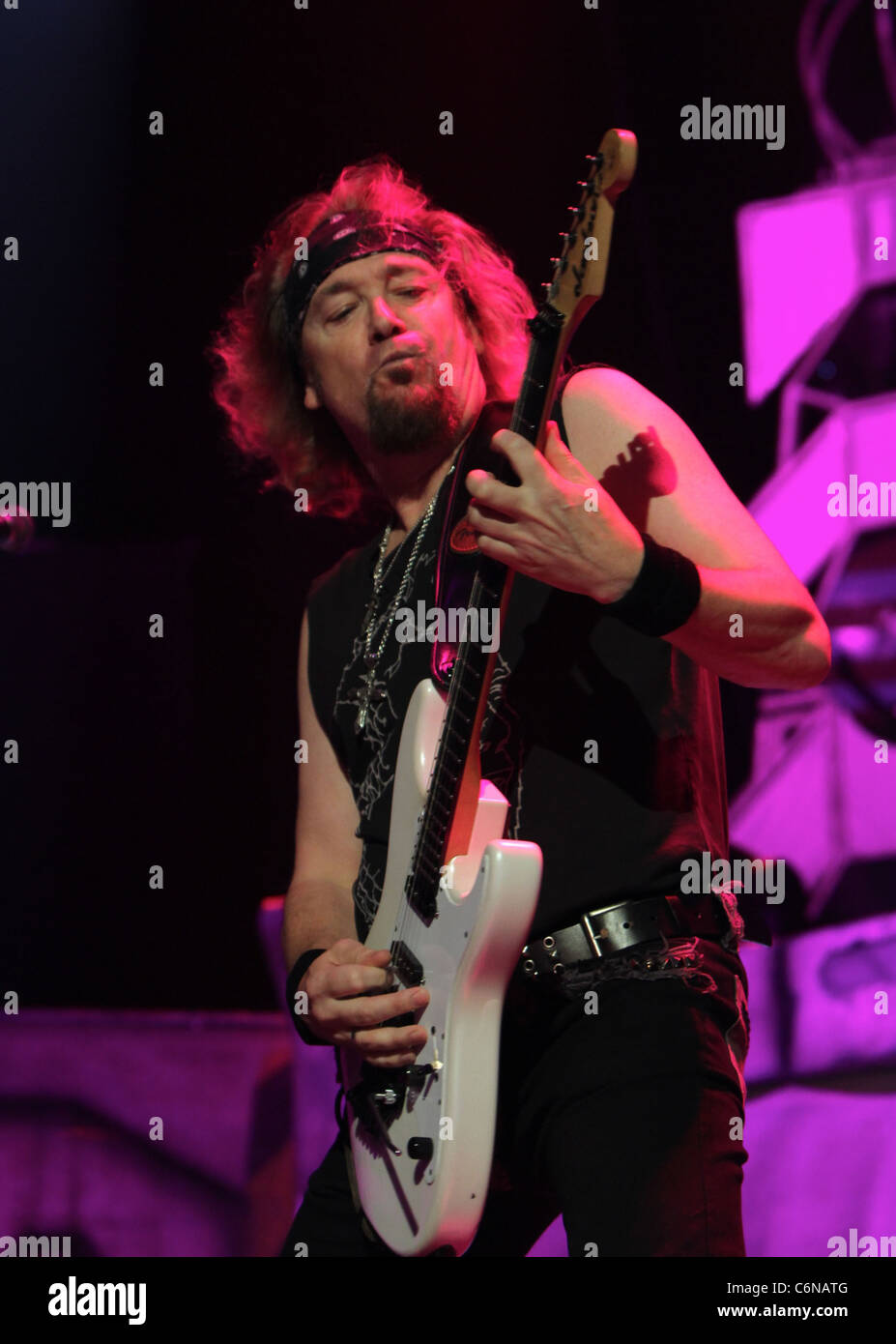 Adrian Smith Iron Maiden performing at Madison Square Garden on the ...