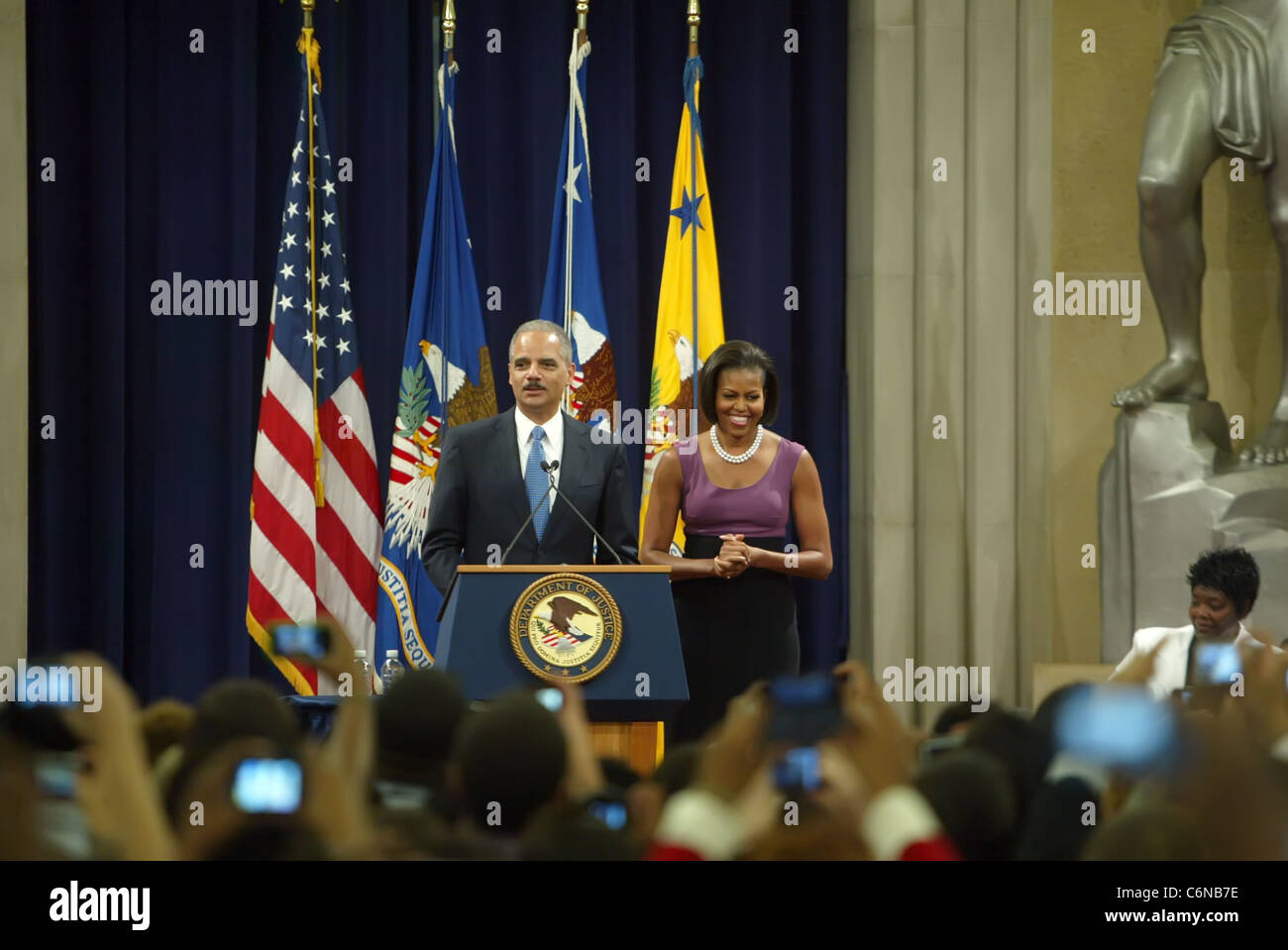 First Lady Michelle Obama and Attorney General Eric Holder Attend an ...