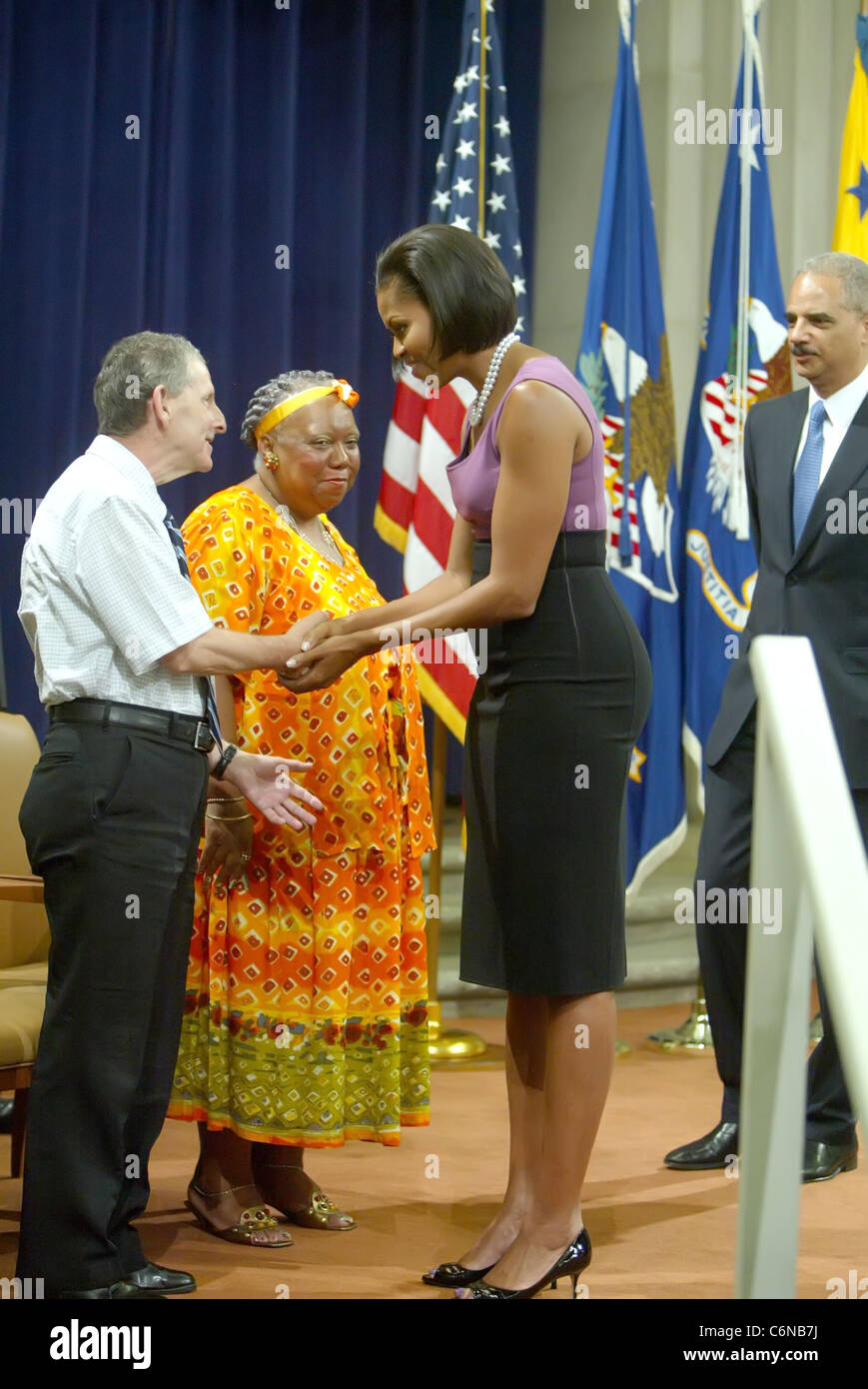 First Lady Michelle Obama and Attorney General Eric Holder Attend an ...
