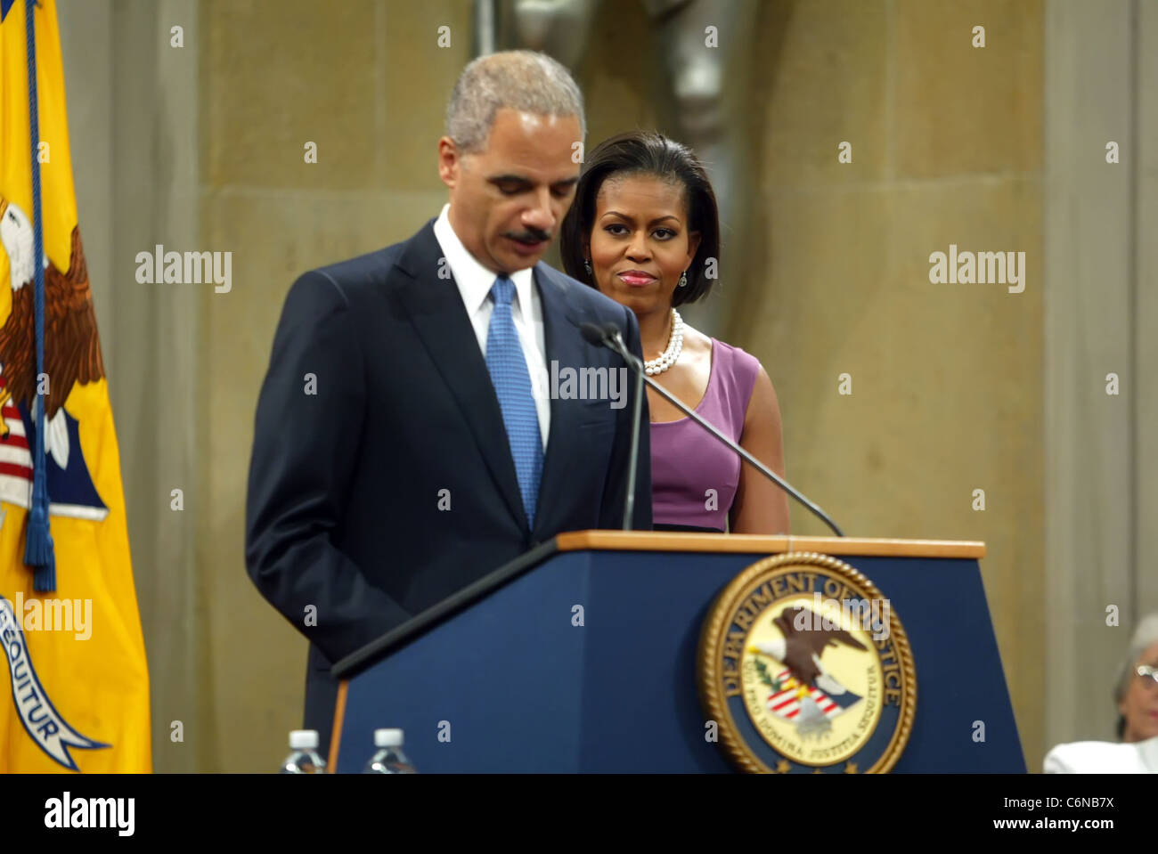 First Lady Michelle Obama and Attorney General Eric Holder Attend an ...