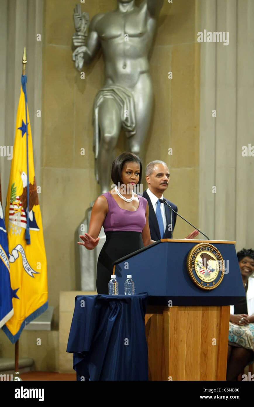 First Lady Michelle Obama and Attorney General Eric Holder Attend an ...