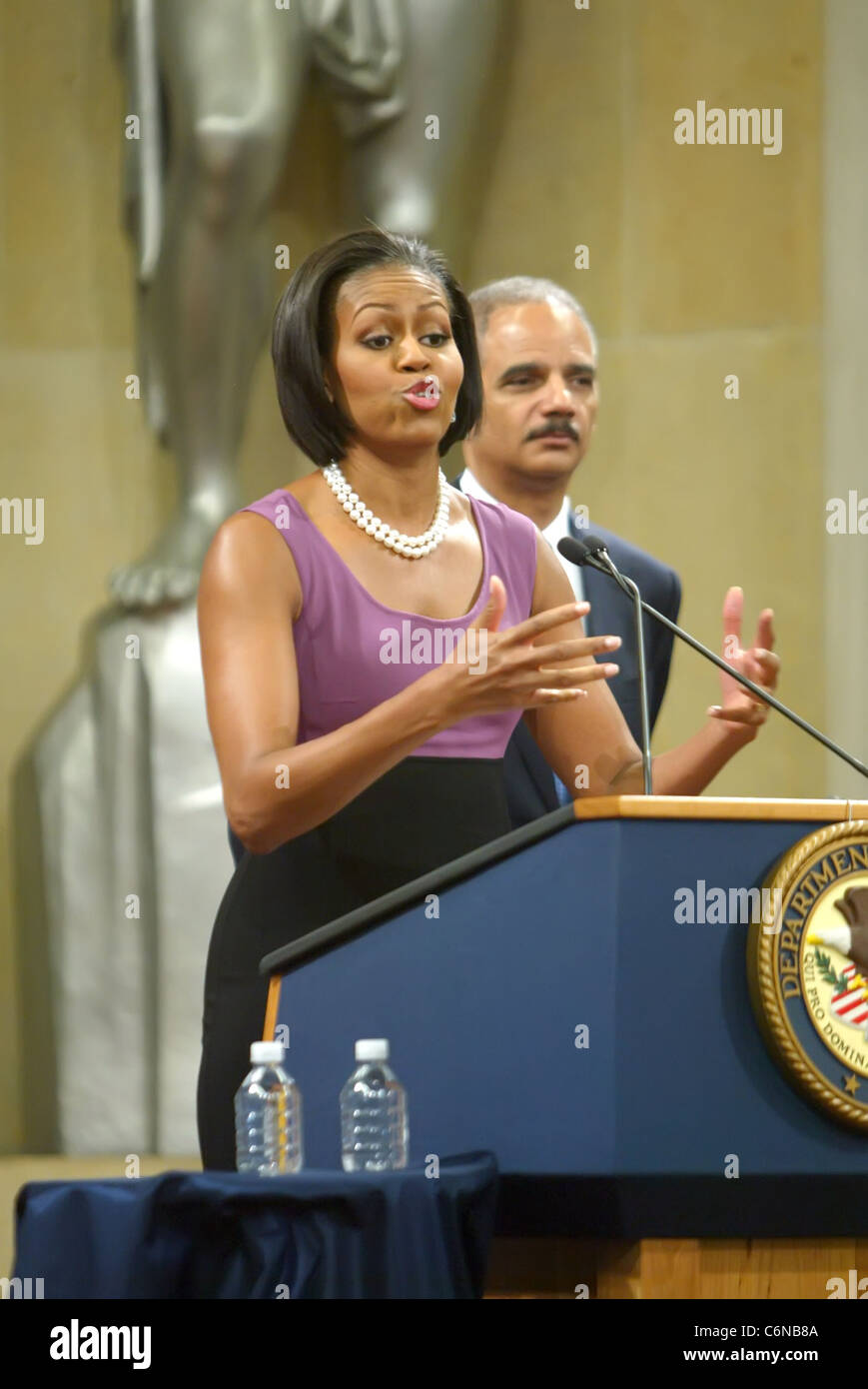 First Lady Michelle Obama and Attorney General Eric Holder Attend an ...