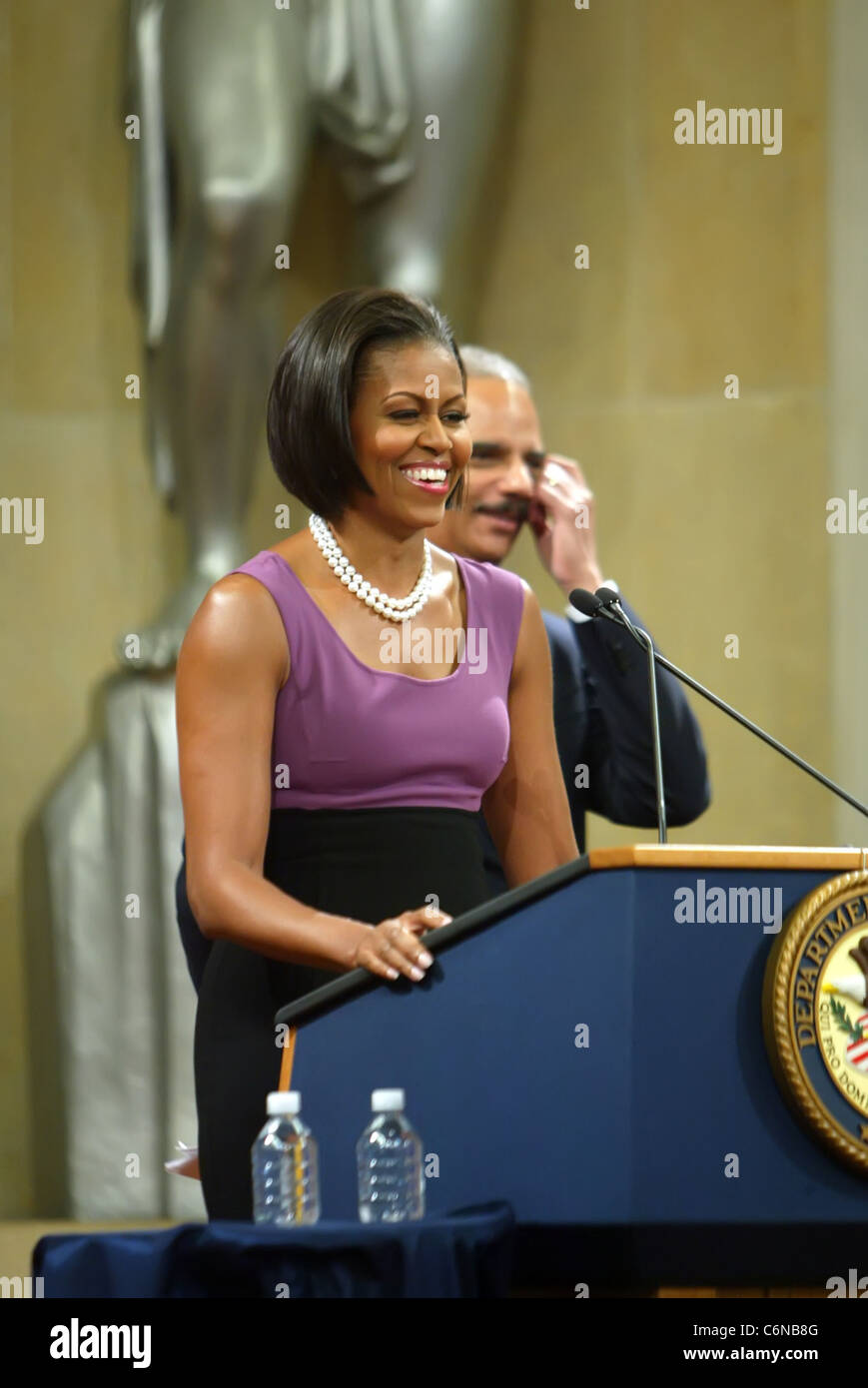 First Lady Michelle Obama and Attorney General Eric Holder Attend an ...