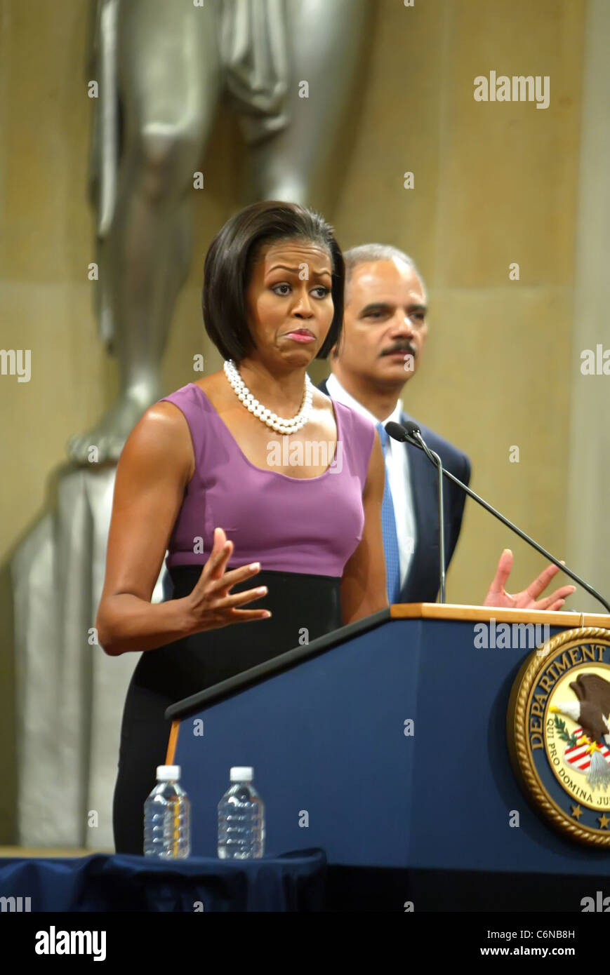 First Lady Michelle Obama and Attorney General Eric Holder Attend an ...