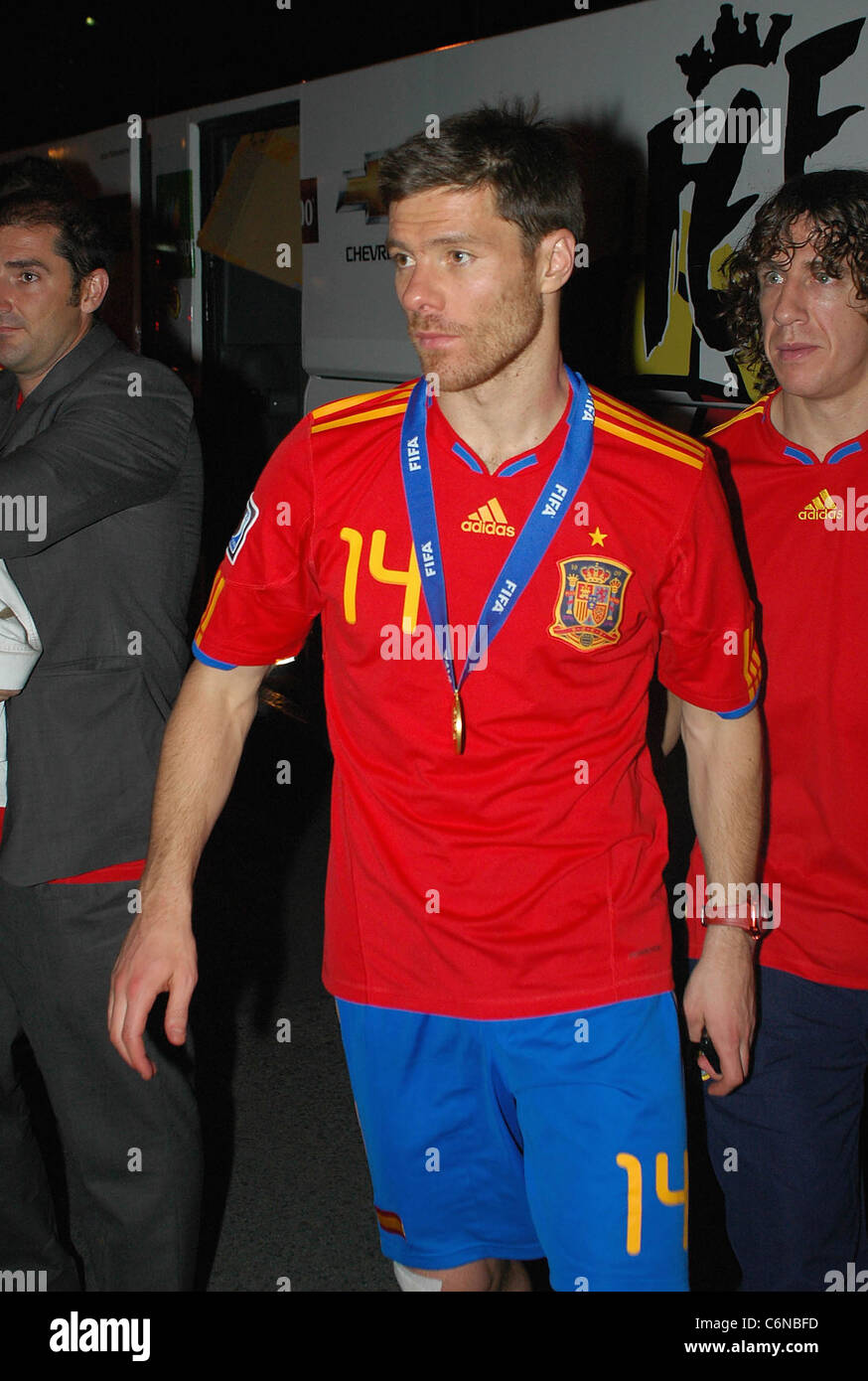 Xabi Alonso The Spain national team party to celebrate their World Cup ...