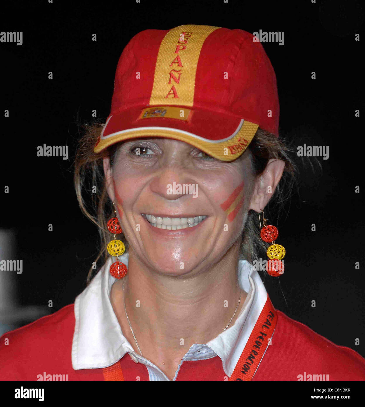 Princess Elena during the celebration for the Spanish team as they ...