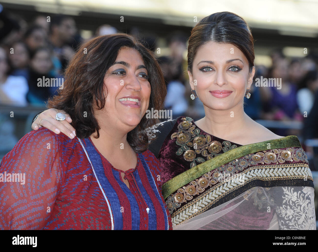 Aishwarya Rai Bachchan and Gurinder Chadha Raavan - UK film premiere ...