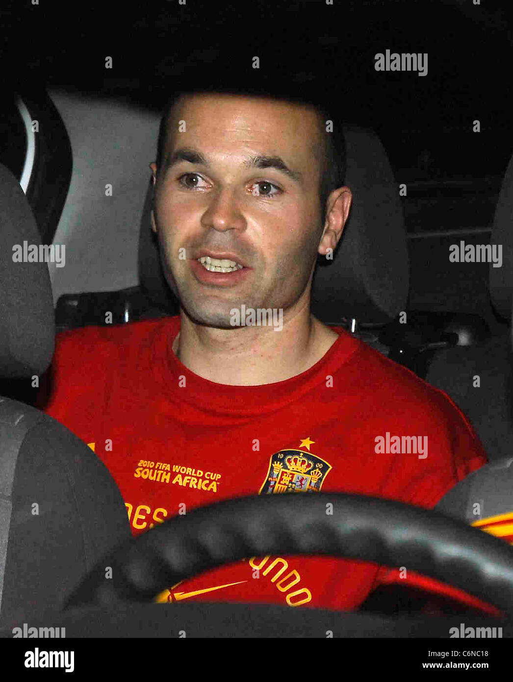 Andres Iniesta The Spain national team party to celebrate their World ...