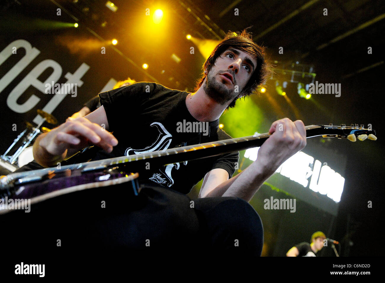 Jack Barakat of All Time Low performing live on stage during The ...