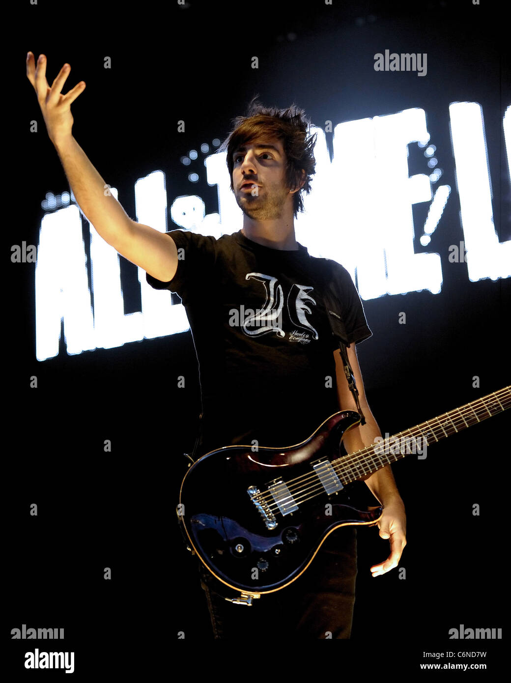 Jack Barakat of All Time Low performing live on stage during The ...