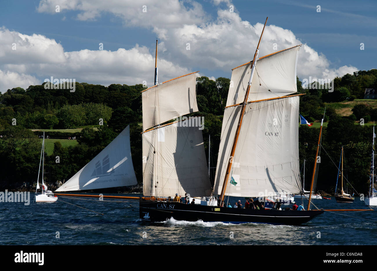 French lugger : la Cancalaise (Bisquine, Port of Cancale), Douarnenez ...