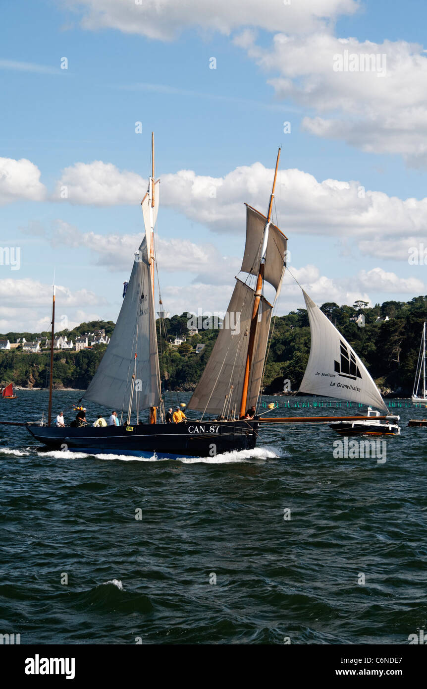 French lugger : la Cancalaise (Bisquine, Port of Cancale), Douarnenez ...