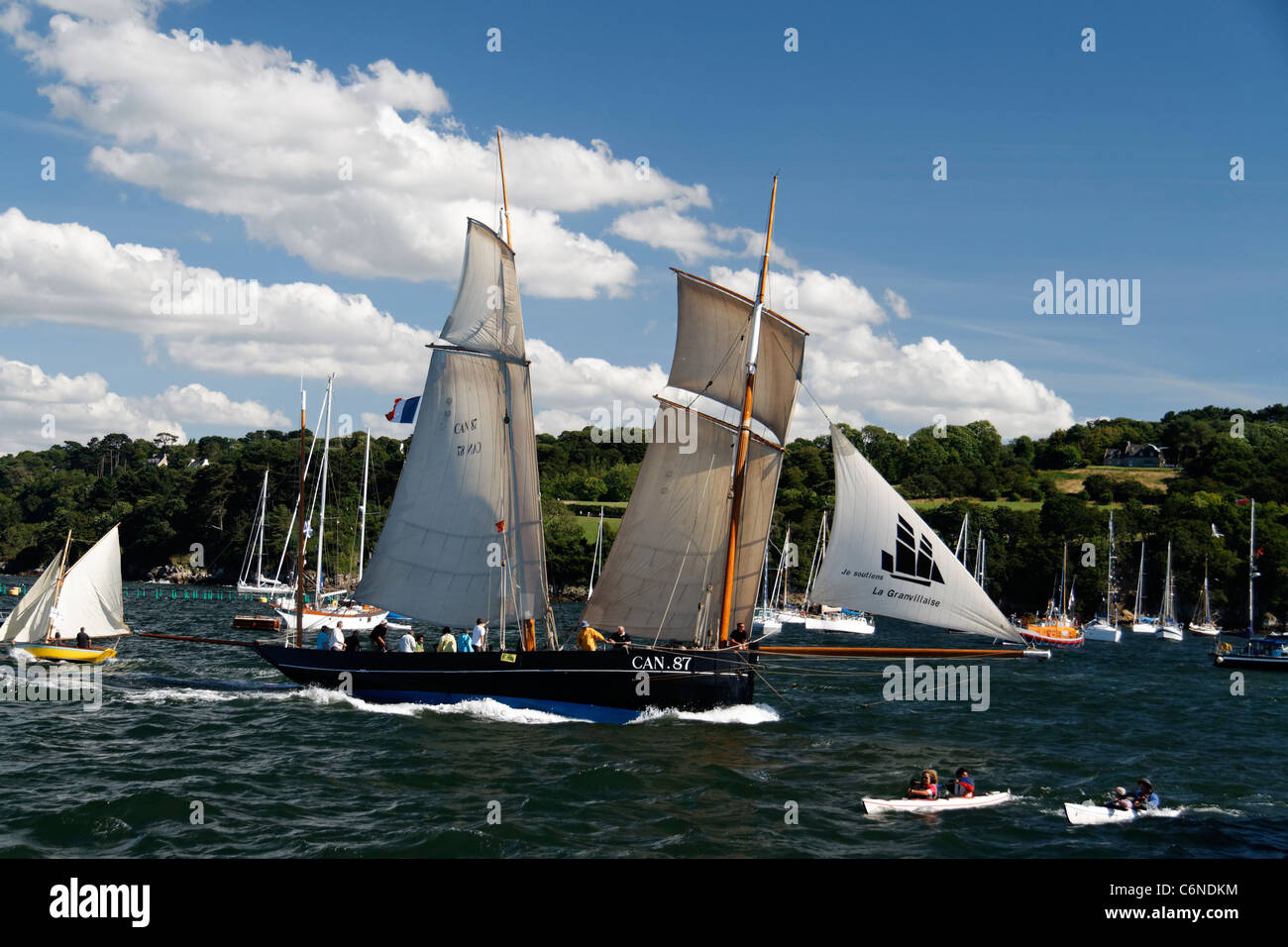 French lugger : la Cancalaise (Bisquine, Port of Cancale), Douarnenez ...