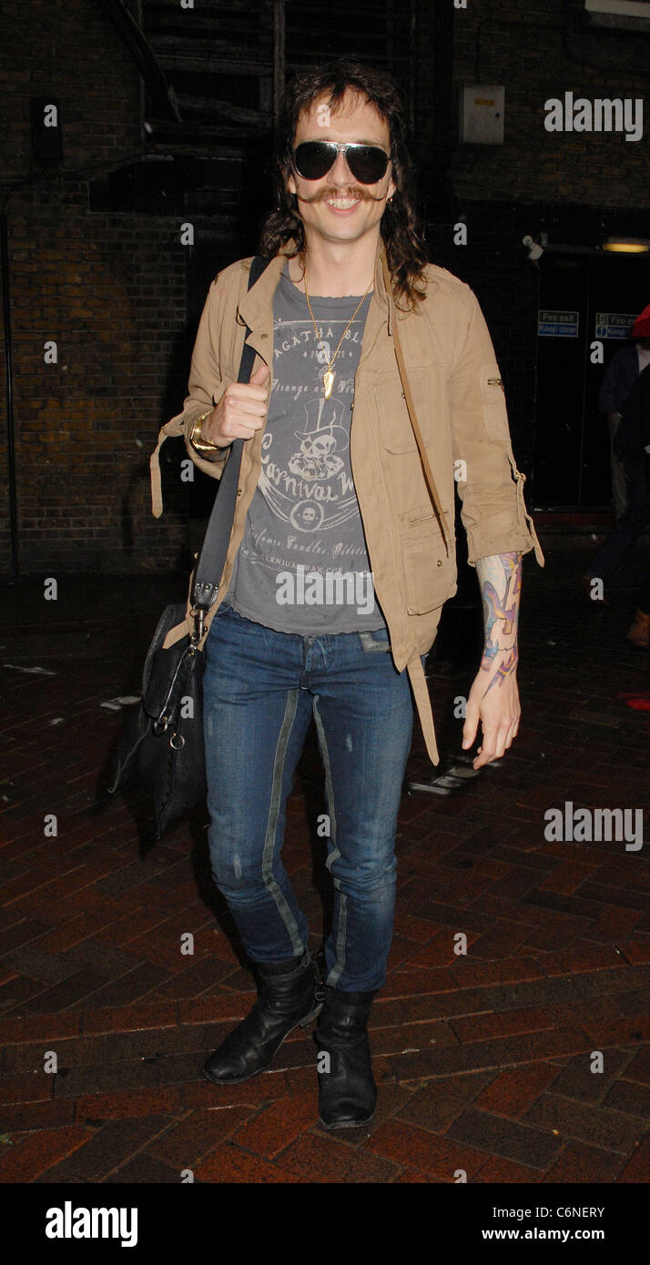 Justin Hawkins, at the Psychosis premiere shown at the Prince Charles ...