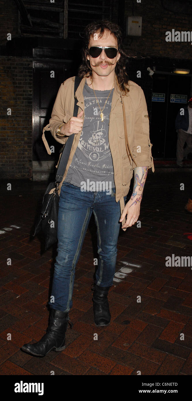 Justin Hawkins, at the Psychosis premiere shown at the Prince Charles ...
