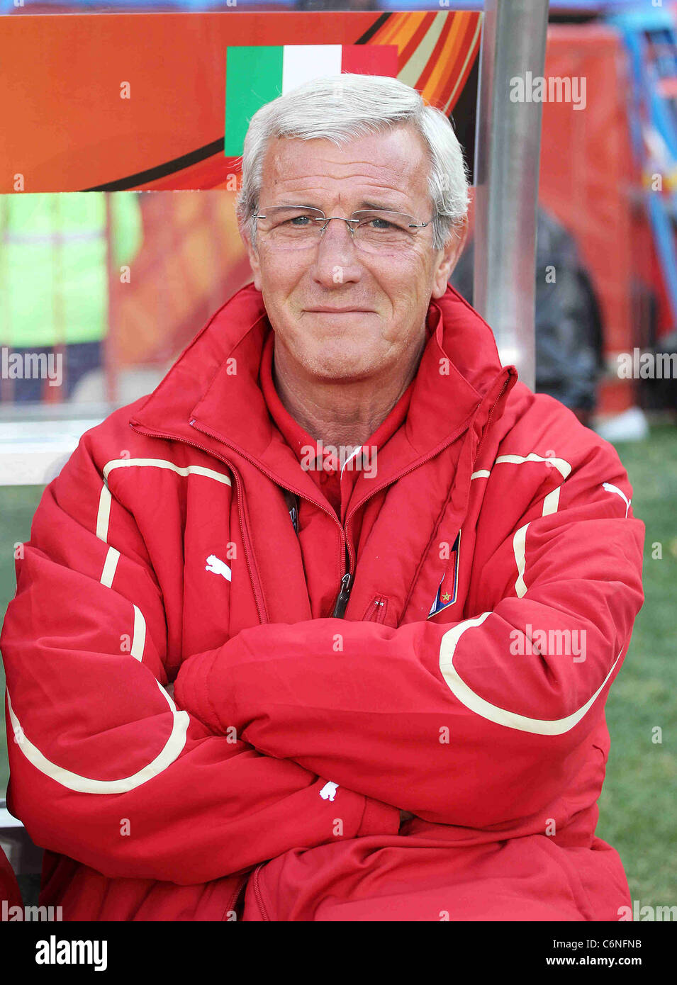 Italian coach Marcello Lippi. The World Cup holders Italy were ...