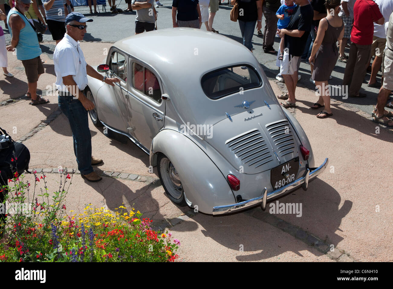 Classic cars gathering in Praz-sur-Arly on August 21st 2011 Stock Photo ...