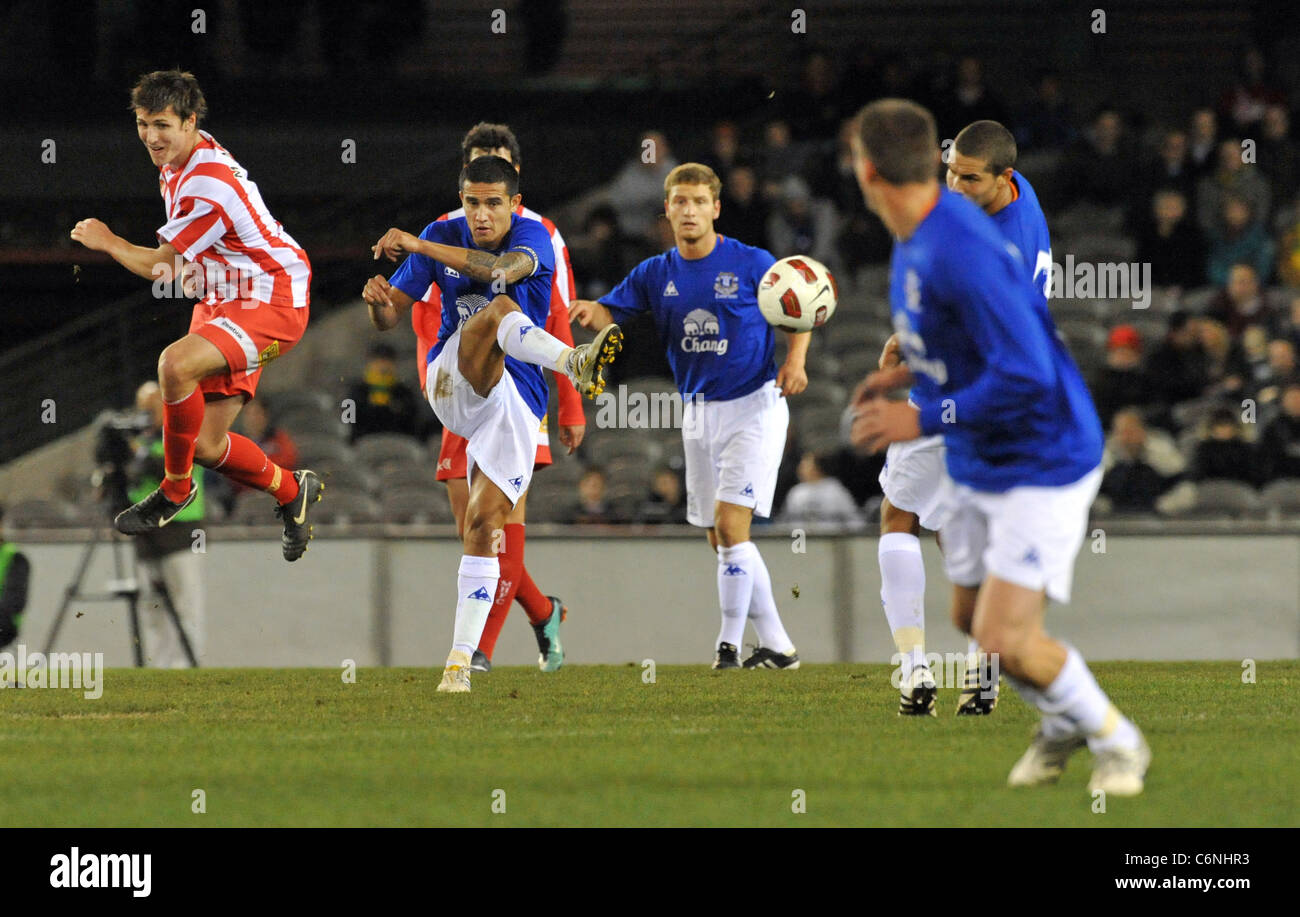 Tim Cahill Everton defeat Melbourne's new A league franchise, Melbourne ...
