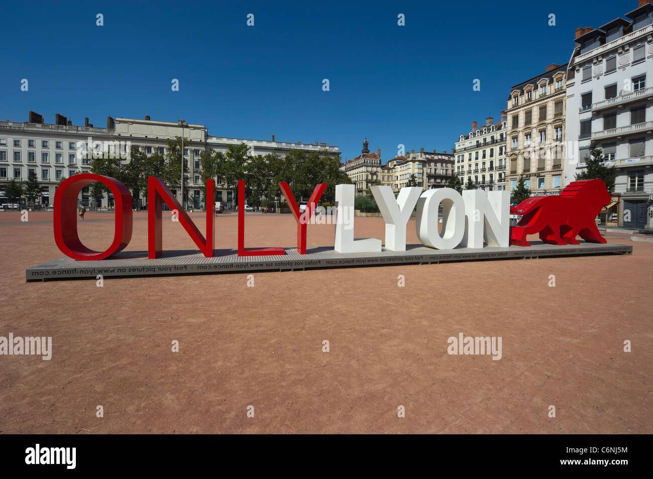 Lyon, France, Bellecour square Stock Photo - Alamy