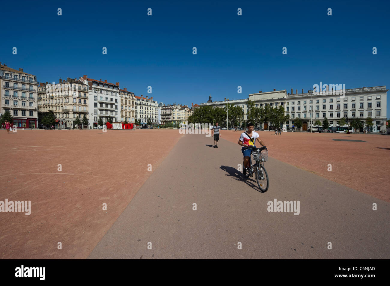 Lyon, France, Bellecour square Stock Photo - Alamy
