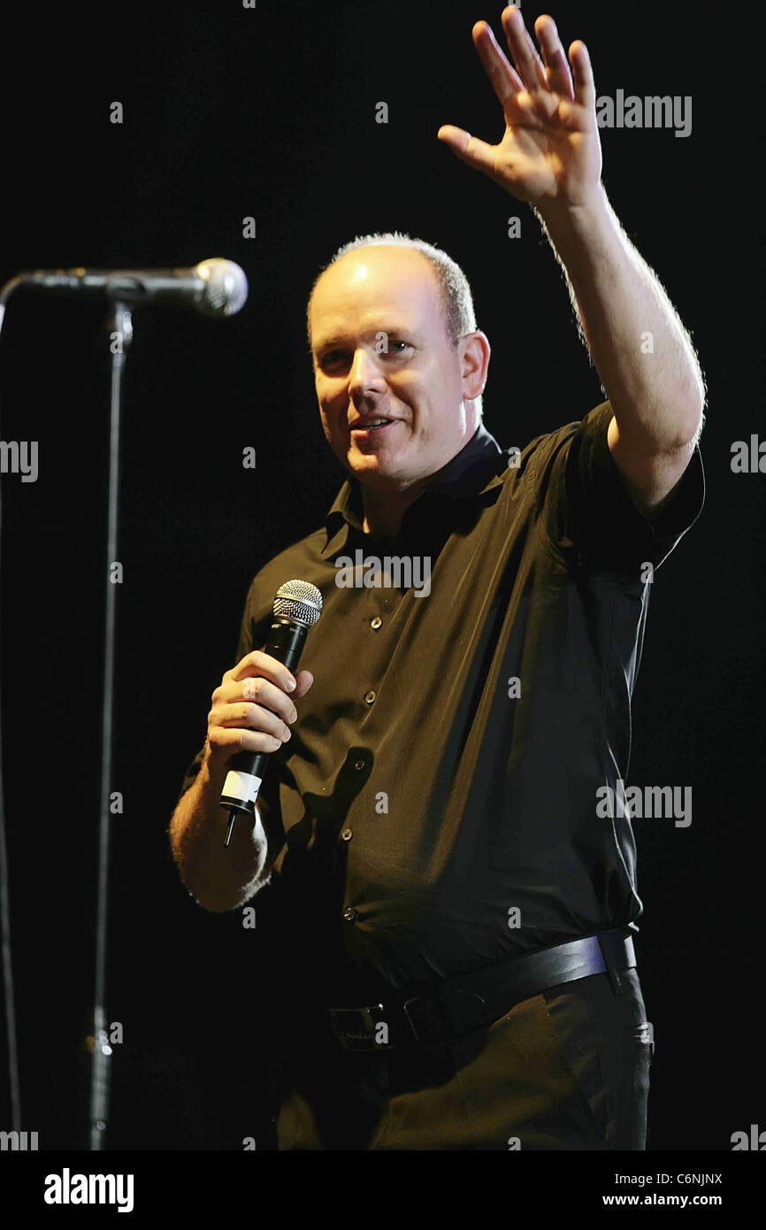 Prince Albert II of Monaco Monaco Music Live at the Place du Palais ...