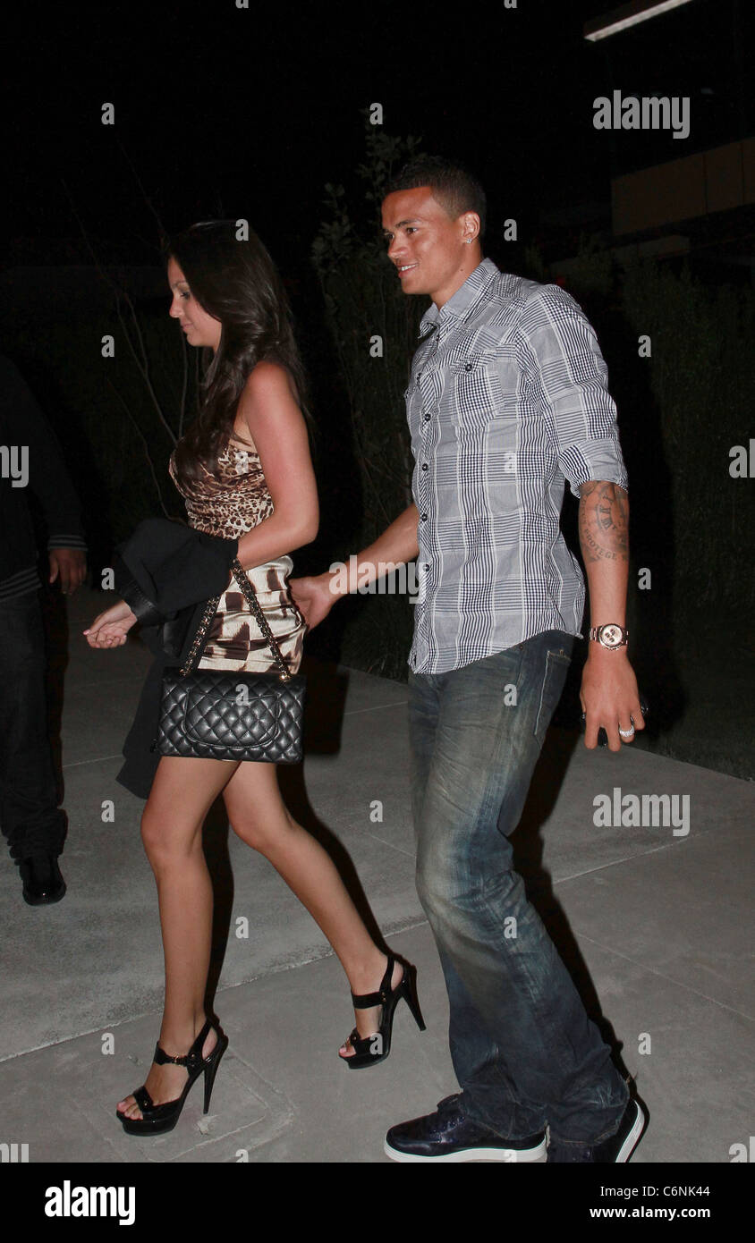 Tottenham Hotspur's Jermaine Jenas and his fiancee Ellie Penfold ...