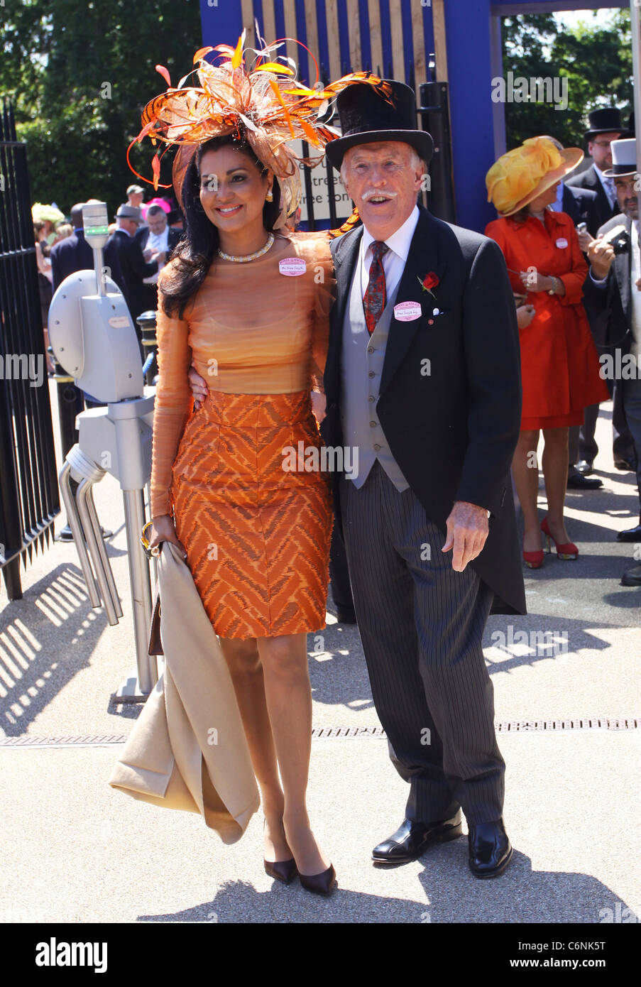 Bruce Forsyth and his wife Wilnelia Merced Royal Ascot ladies day ...