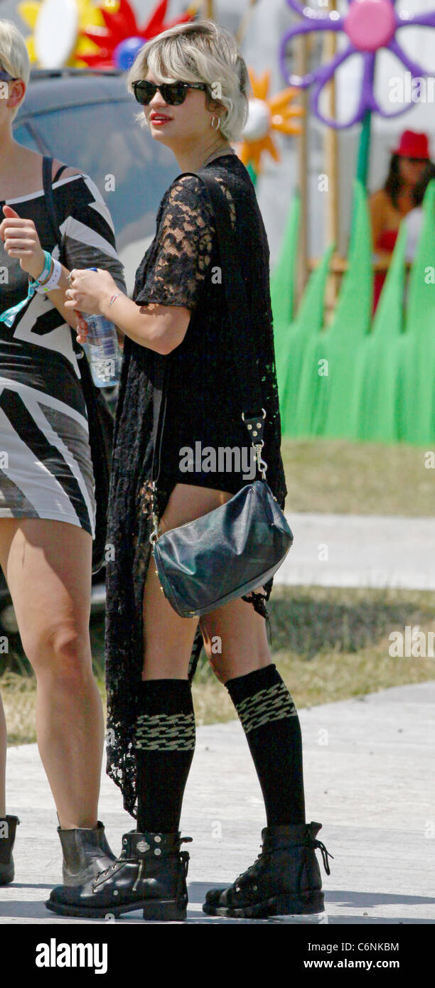 Pixie Geldof The 2010 Glastonbury Music Festival held at Worthy Farm in ...