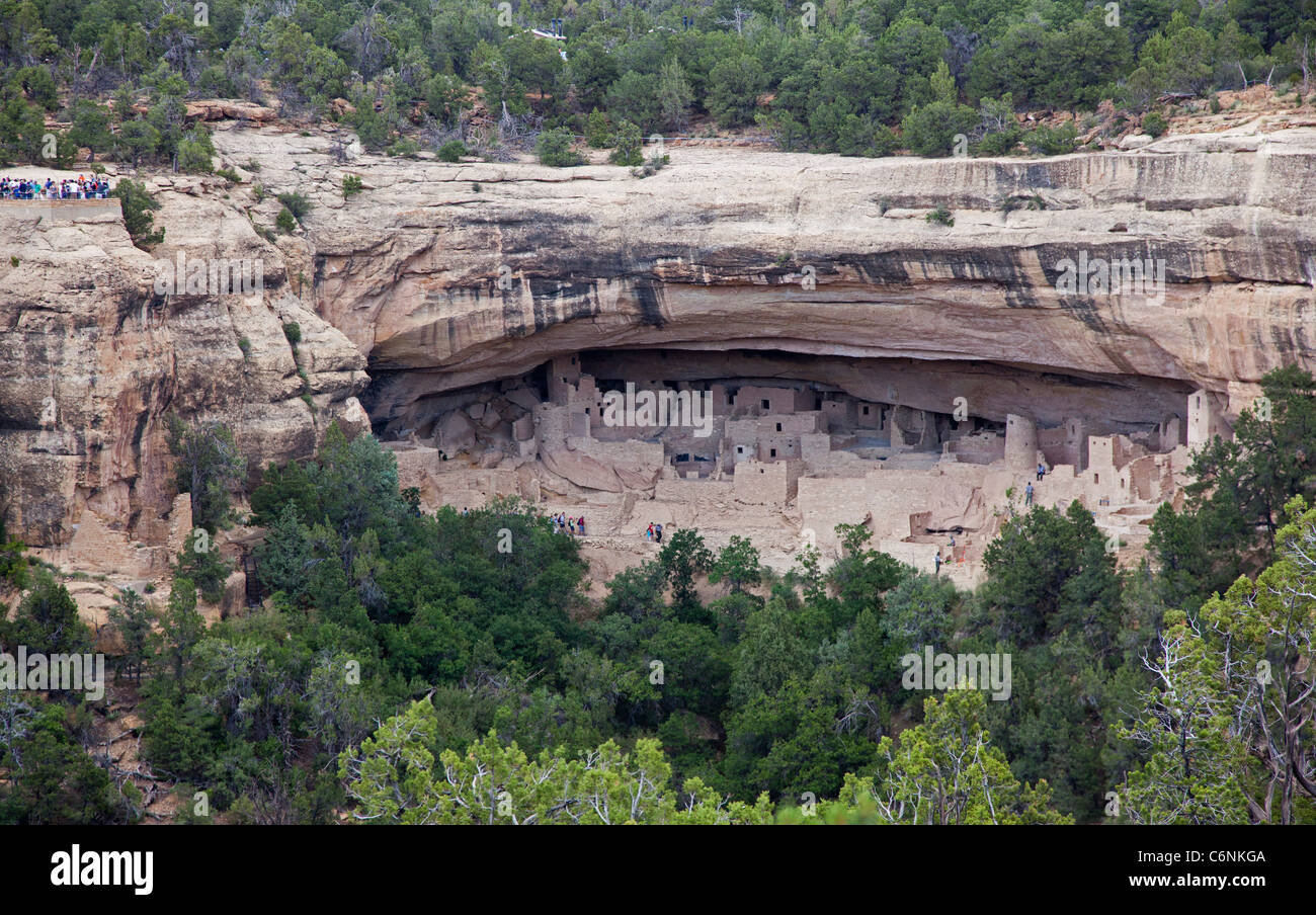 The Cliff Palace dwelling in Mesa Verde National Park Stock Photo - Alamy
