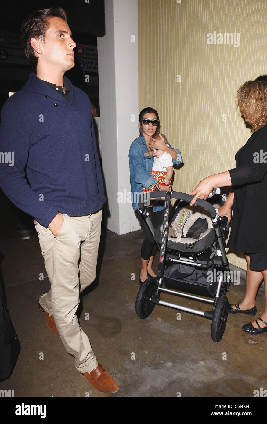Kourtney Kardashian and Scott Disick with their son Mason Dash Disick ...