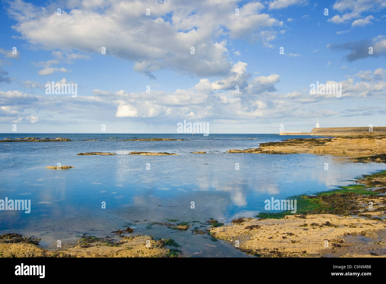 Seahouses, Northumberland, England. Seascape Stock Photo - Alamy