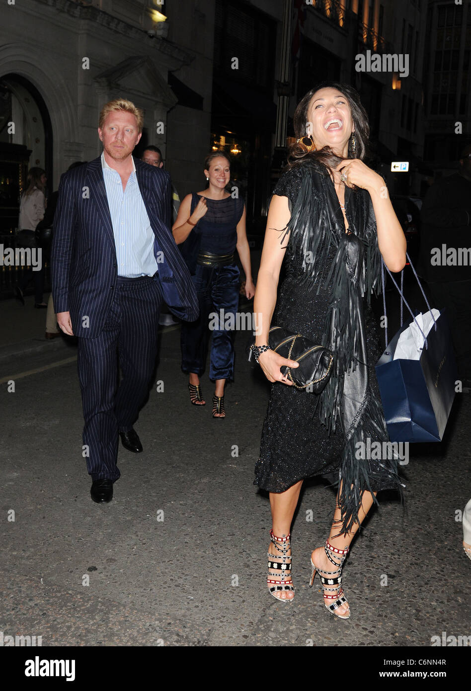 Boris Becker and Sharlely Becker, at the Ralph Lauren Wimbledon party ...