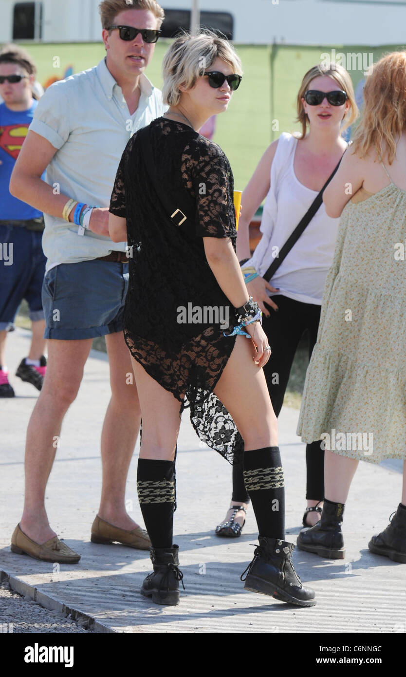 Pixie Geldof The 2010 Glastonbury Music Festival held at Worthy Farm in ...