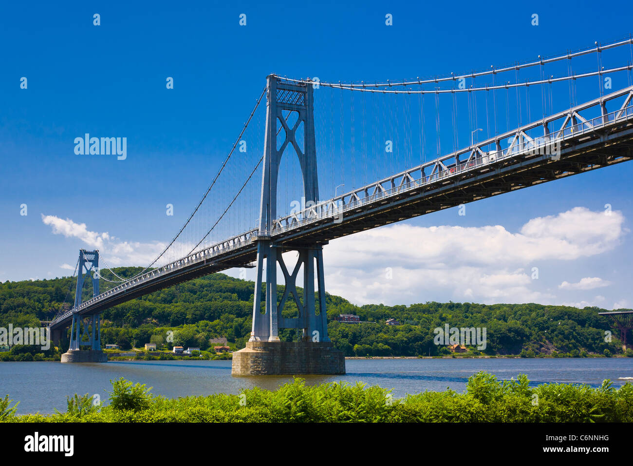 Mid-Hudson Bridge over the Hudson River in New York State Stock Photo ...